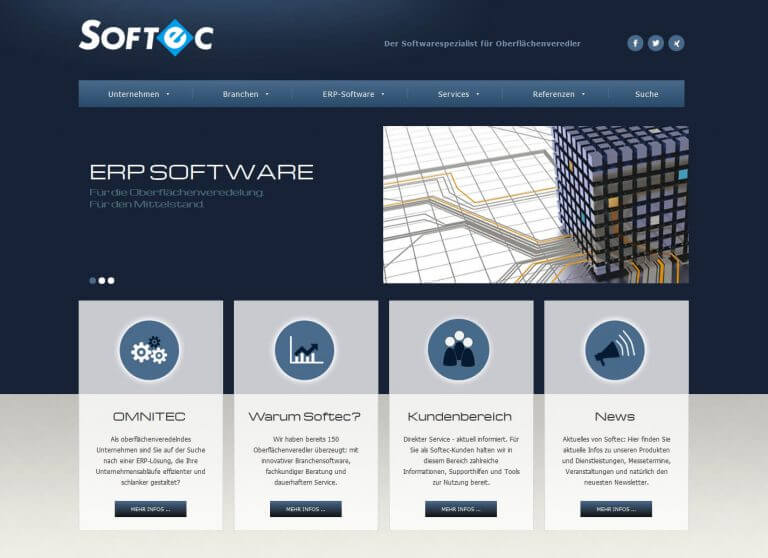 Noch informativer und übersichtlicher: neuer Internetauftritt von Softec - Softec AG EN