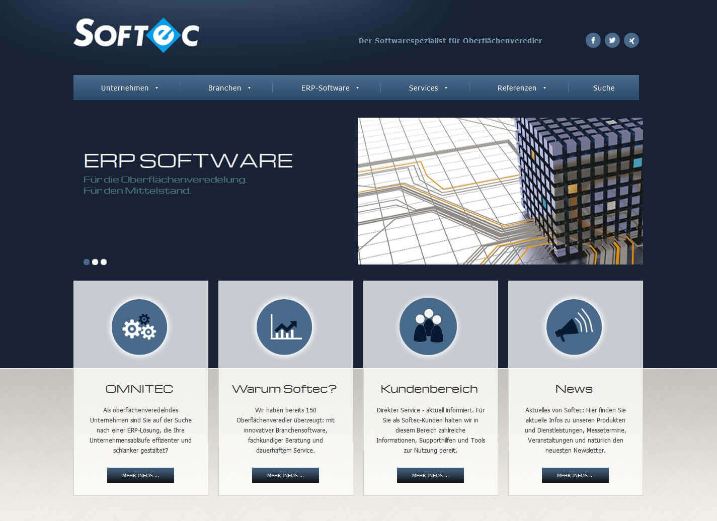 Noch informativer und übersichtlicher: neuer Internetauftritt von Softec - Softec AG EN